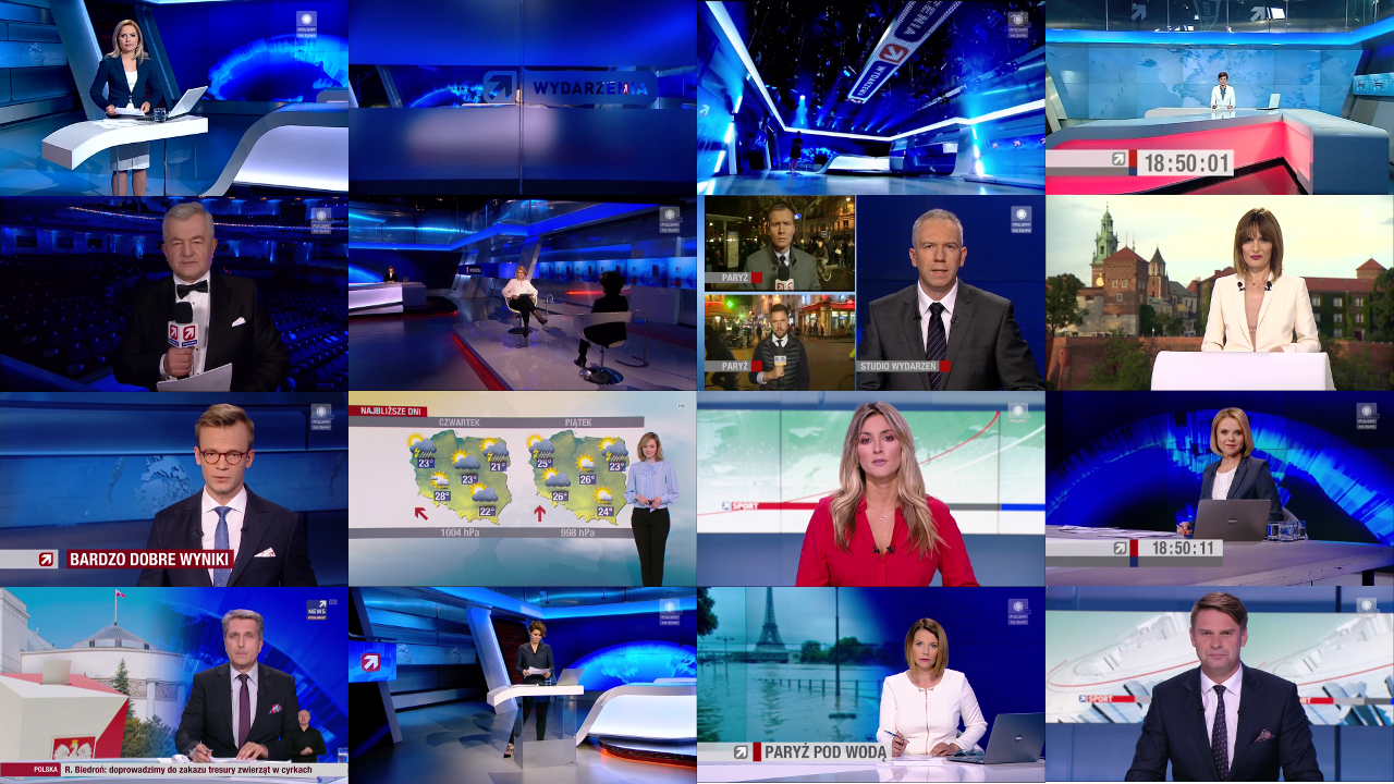 15 lat serwisu informacyjnego Telewizji Polsat - "Wydarzenia ...